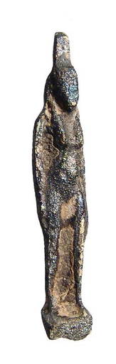 Egyptian Deep Blue Glass Amulet Of Isis, Late Period