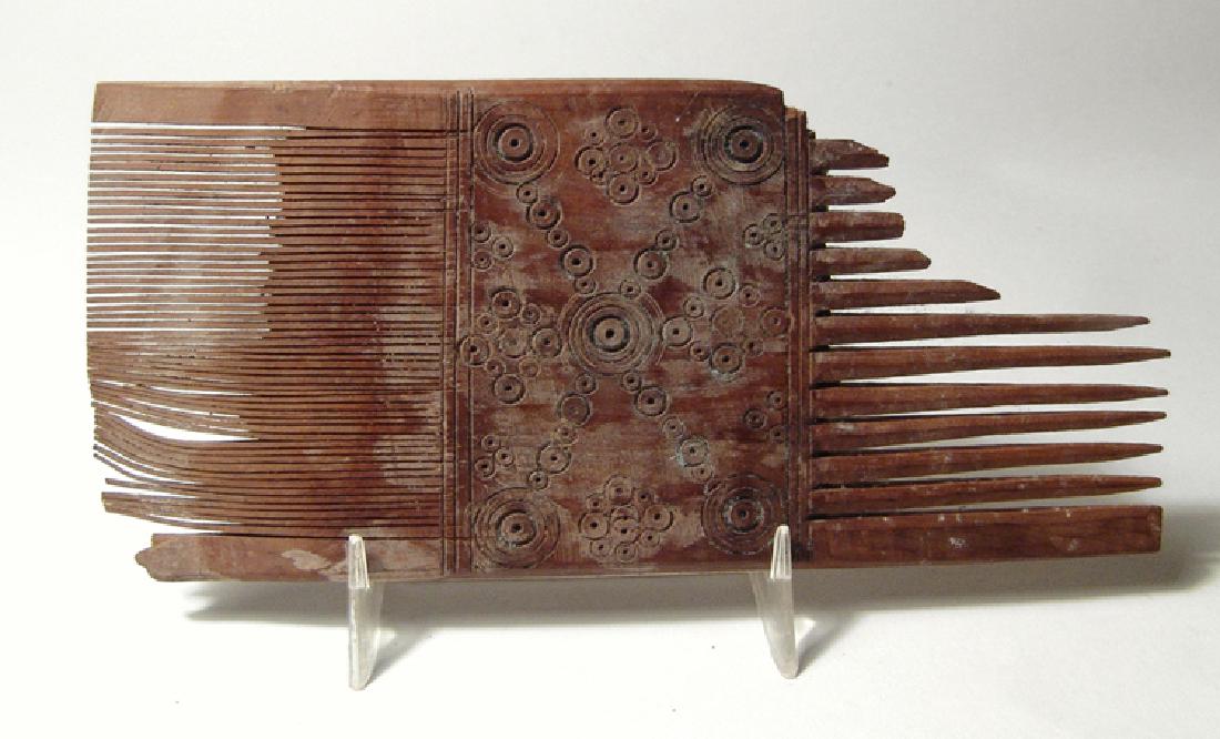 A Coptic Egyptian wood comb