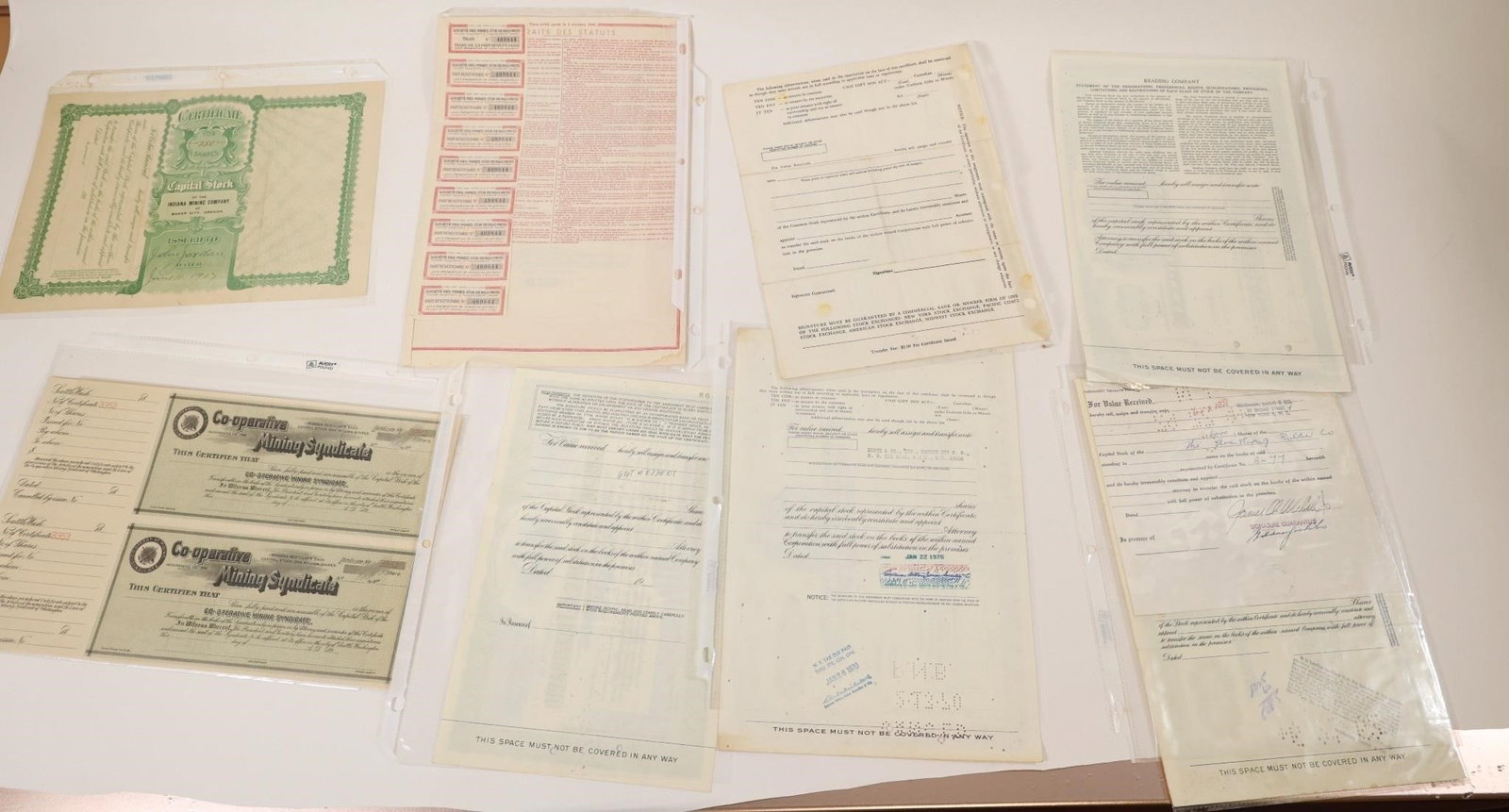 Vintage Stock Certificate Collection Auction
