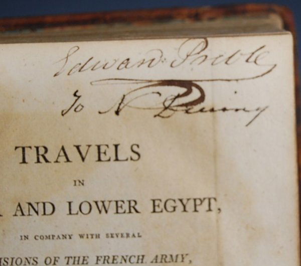31: Commodore Preble's signature in each of three vols.