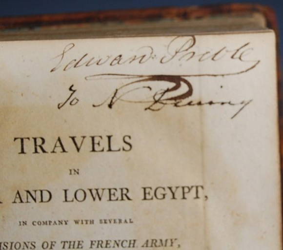 Commodore Preble's Signature In Each Of Three Vols.