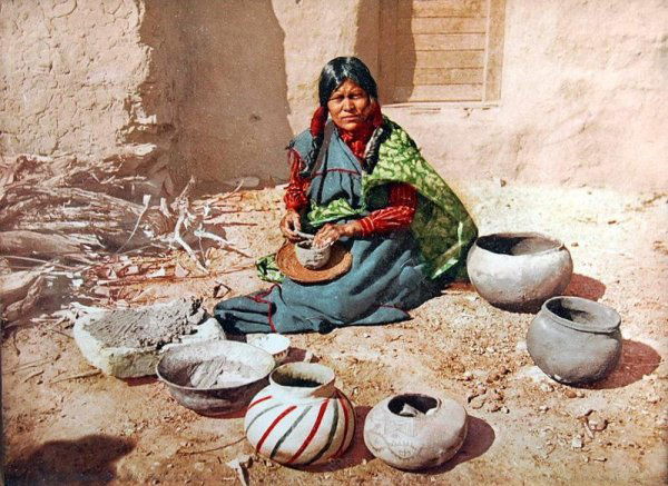 35: 'Woman Potter, Moki Pueblo, Arizona'