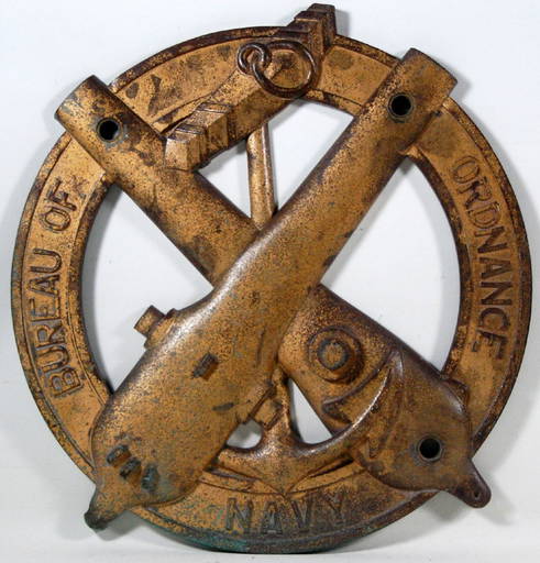 (2) Bronze Plaques, U.s. Naval Gun Factory W/book