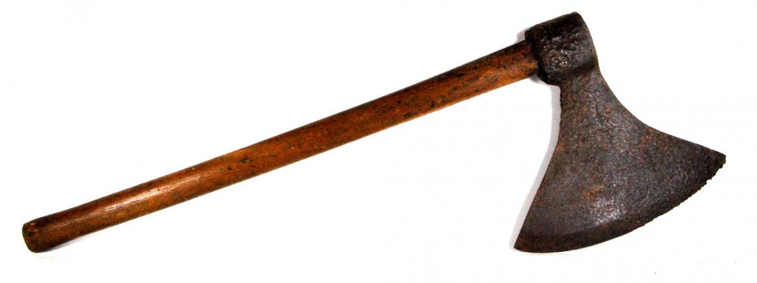 502: Huge Hand-Wrought Iron Battle Axe