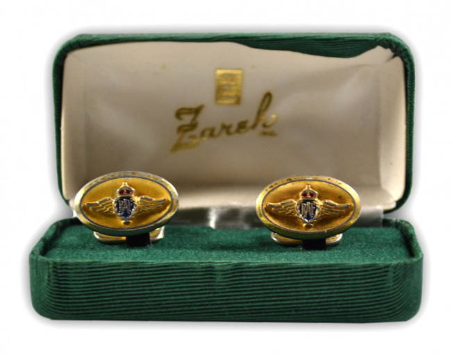 Cufflinks, Cased Pair, Raf Wwii
