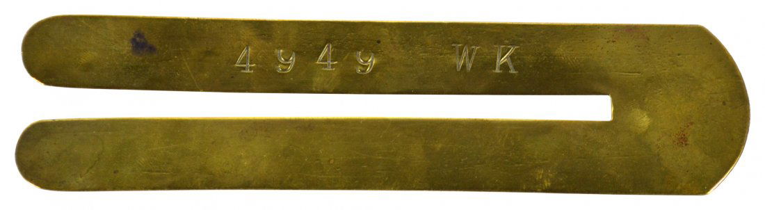 Military brass button cleaner, c.1900