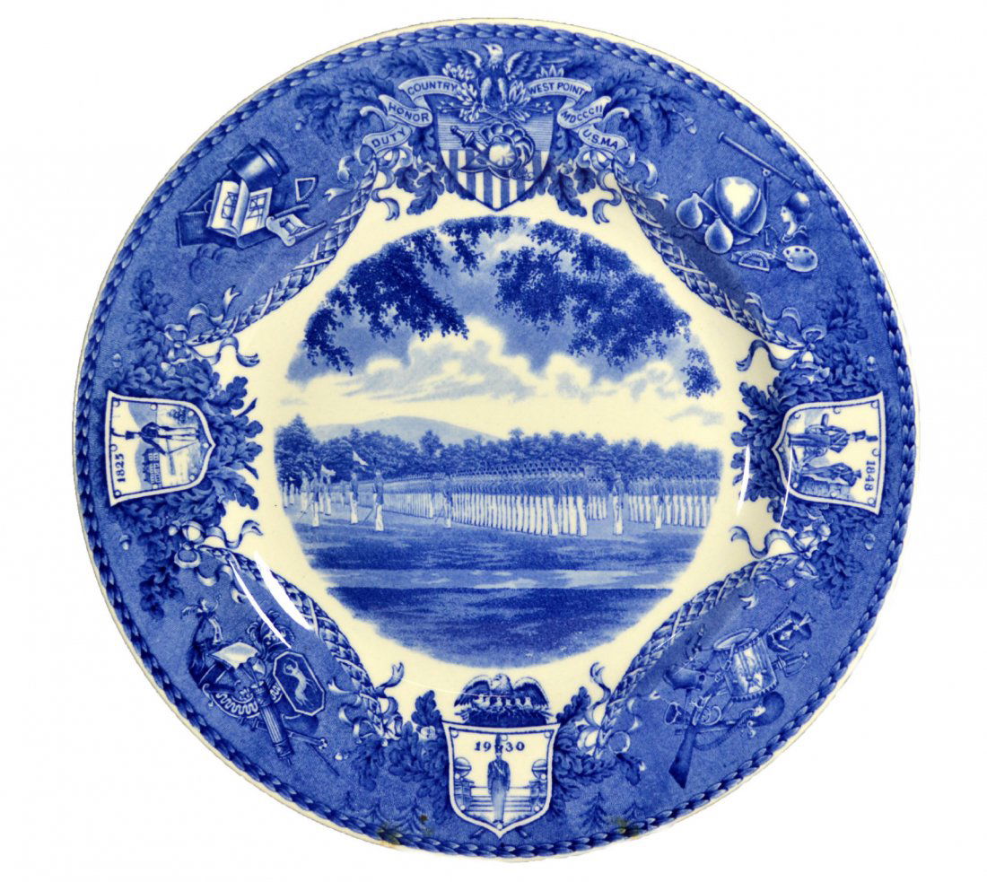 1933 West Point Dress Parade Plate, Wedgewood