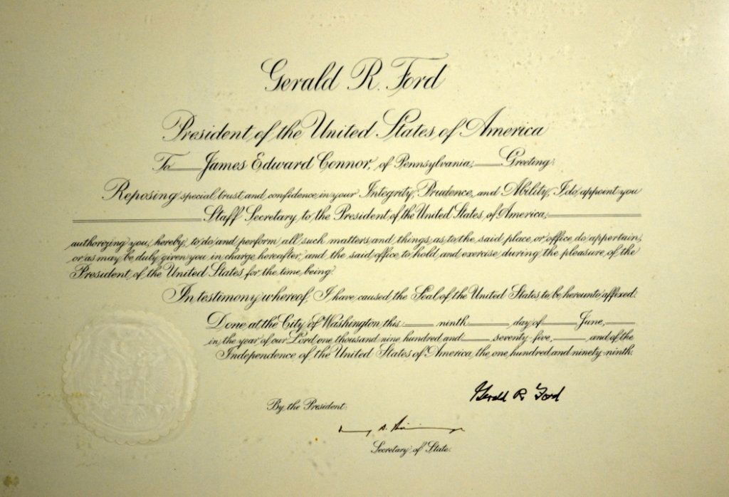 Signature President Gerald Ford & Henry Kissinger