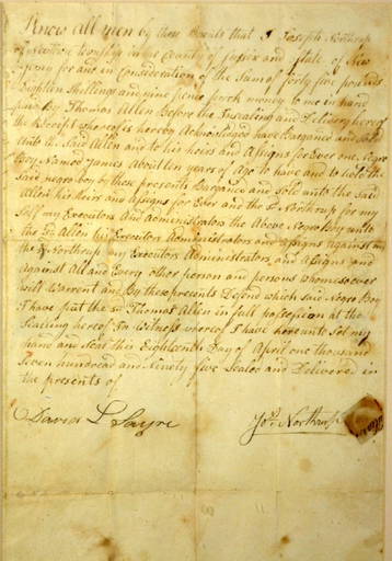 Slave Document, Bill of Sale, 1795, Framed - Aug 11, 2013 | LOUIS J ...