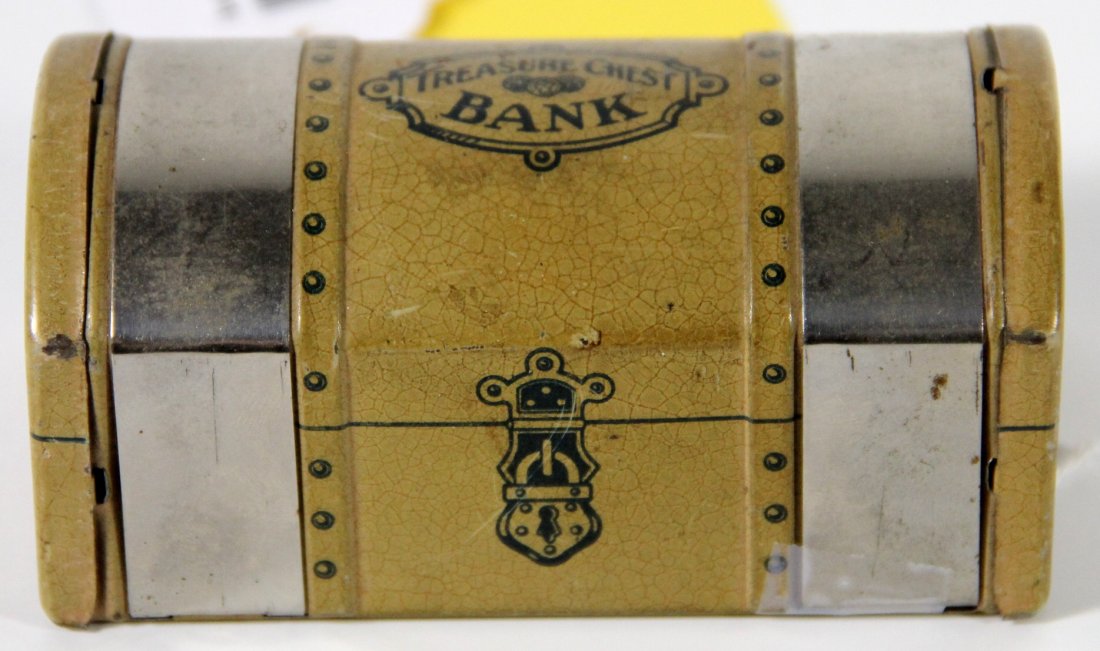 Toy, Chein Treasure Chest Bank, 1930