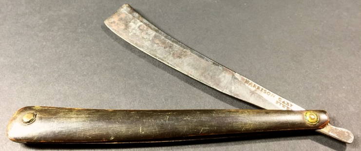 Shepherd Cast Steel Late 18th Century Straight Razor.