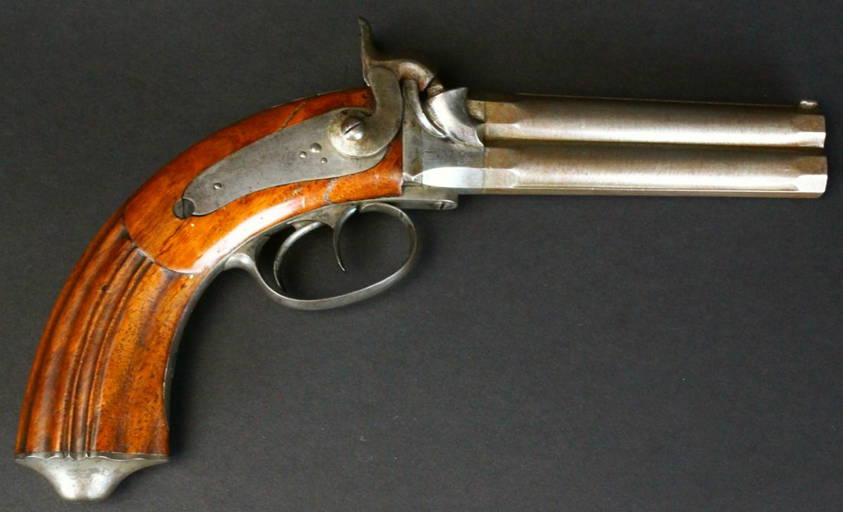 Pistol, Double Barreled Percussion