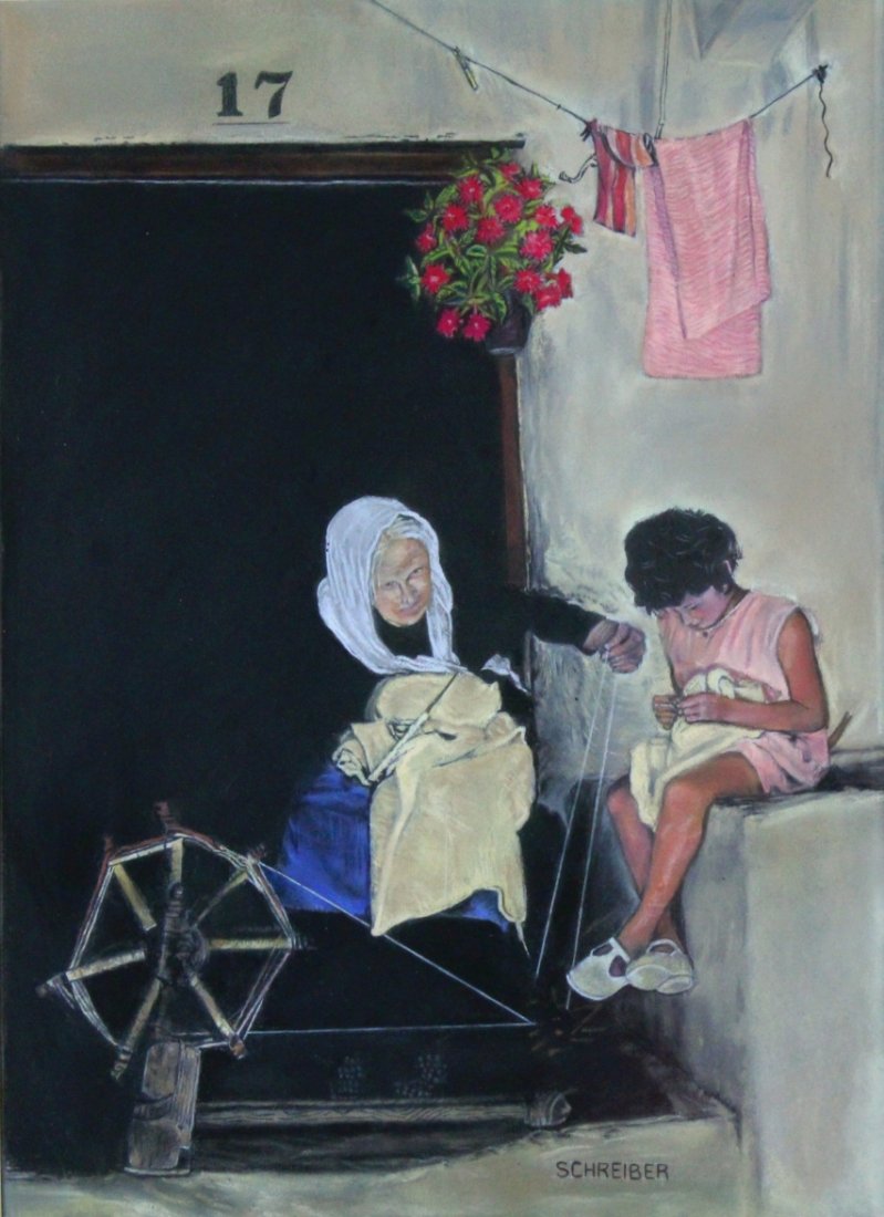 P/p 'spinner W/girl' By Herman Schreiber