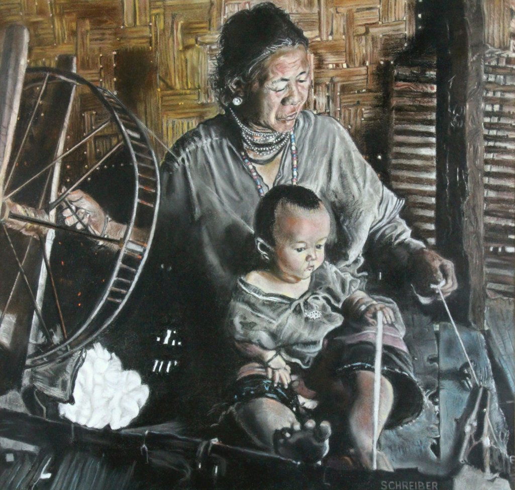 P/P 'Spinner w/Baby' by Herman Schreiber