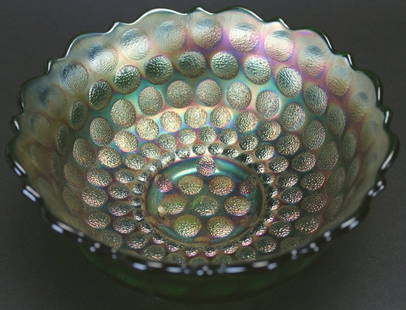 Fenton Coin Dot Rose Bowl