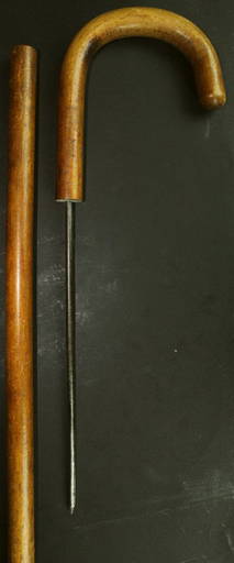 Sword Cane, Beech, Maple Tree Tapper, 19th C.