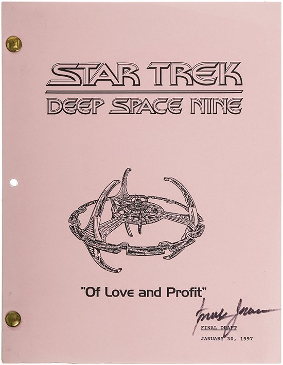 Star Trek: Ds9 "of Love And Profit" Original Script