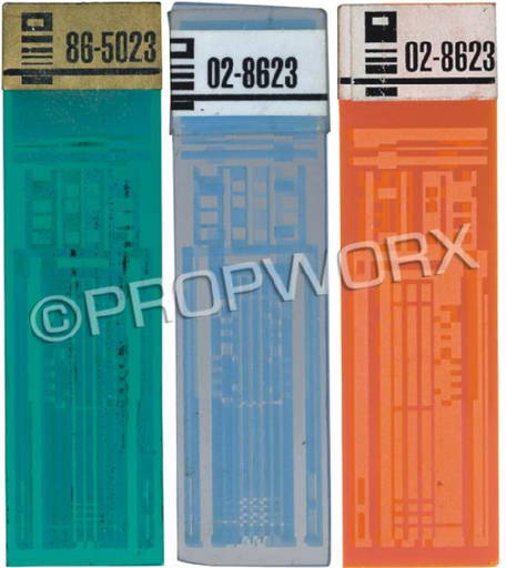 Three Isolinear Chips Orange, Green, Light Blue