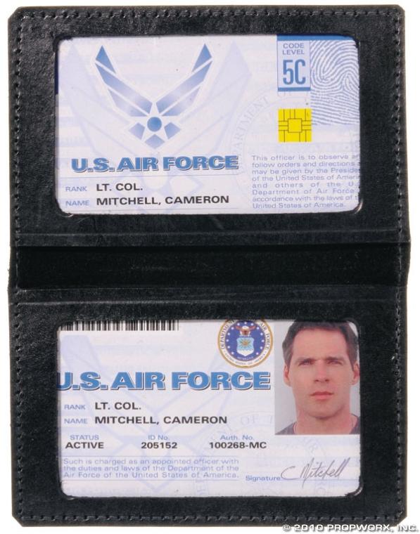 410: Mitchell's Air Force ID Badge