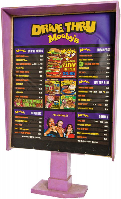 234: Mooby's Drive-Thru Menu