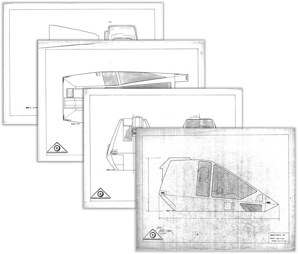 Star Trek Work Bee Pod Blueprint Folder - Mar 24, 2012 | Propworx in CA