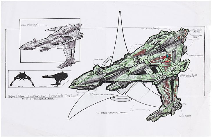 Star Trek: Ds9 Klingon Heavy Cruiser Concept Art