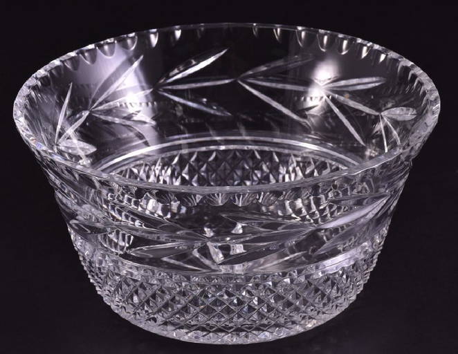 Deep Cut Crystal Bowl