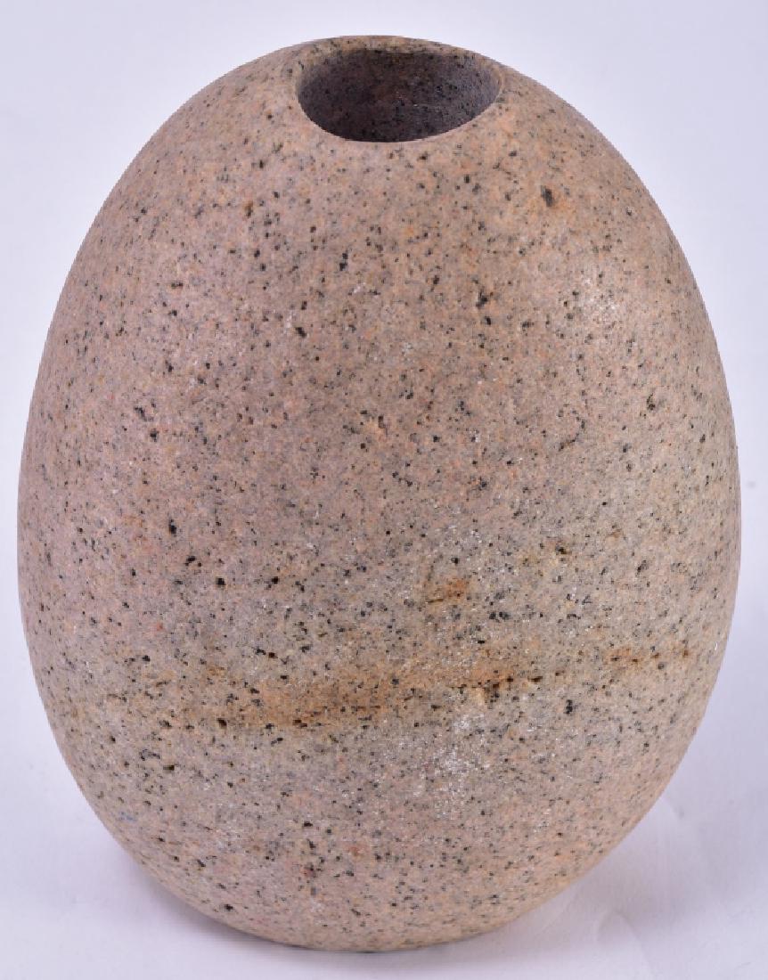 Stone Oval Vase by Lee Spiller