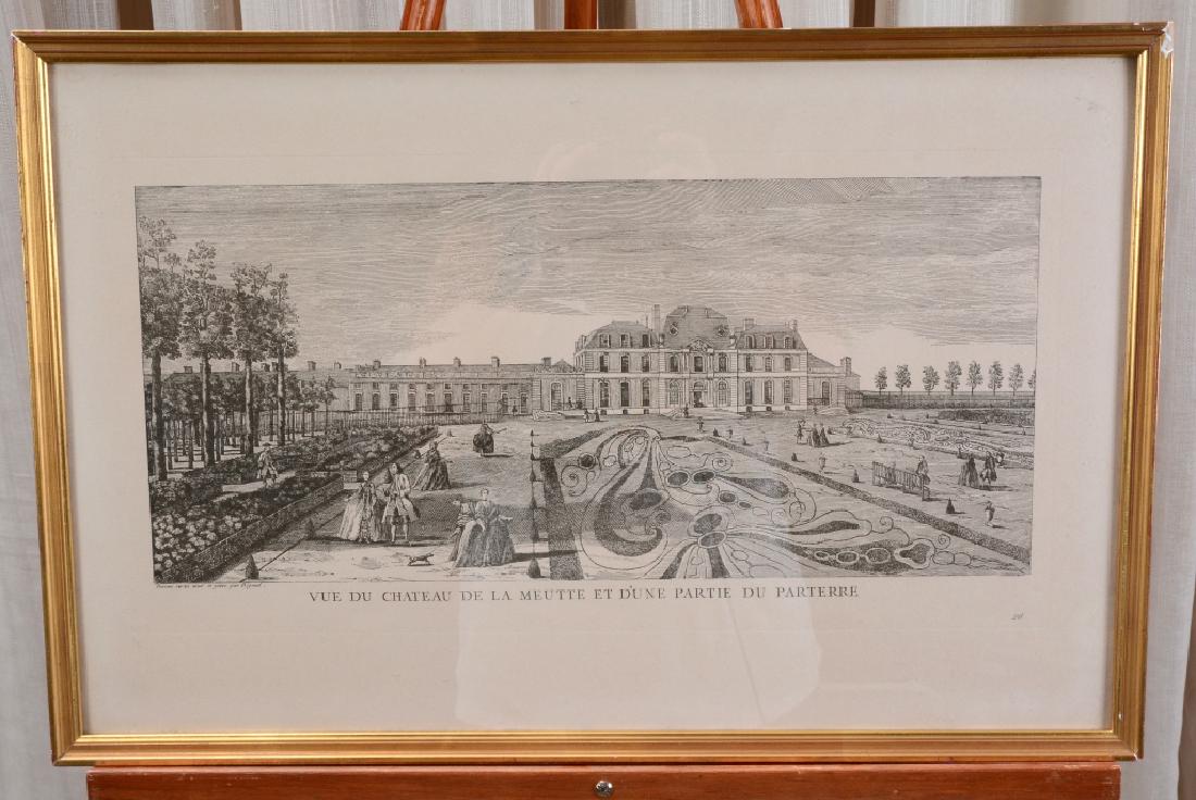 Jacques Rigaud "chateau De La Meutte" Engraving