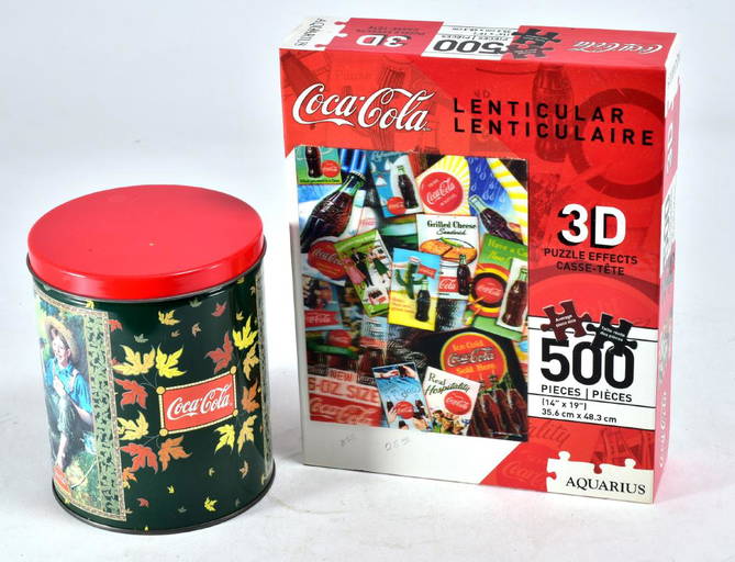 2 Vintage Coca Cola Puzzles