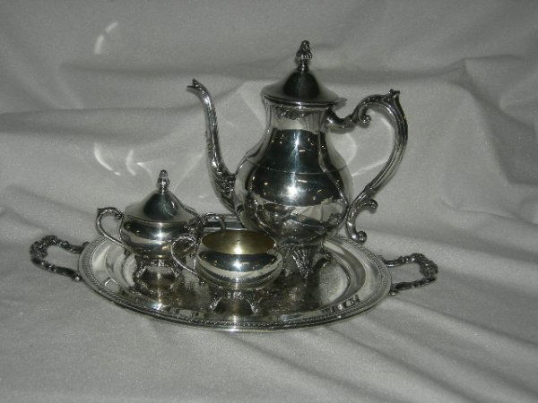 30: F.B. ROGERS SILVER CO. TEA SET