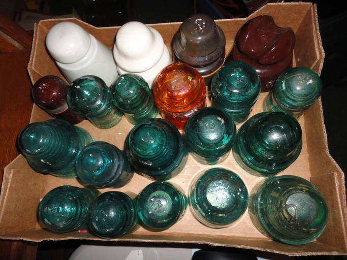 Nineteen Ceramic & Colored Insulators