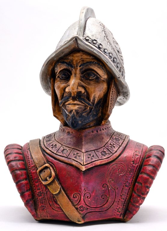 Conquistador Ceramic Bust