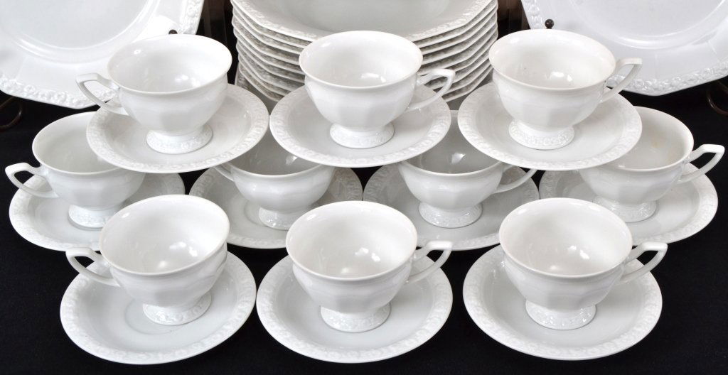 75 Pieces White Rosenthal "maria" Dinnerware