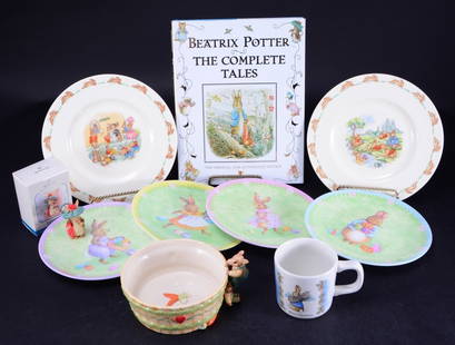 Beatrix Potter Book & Ornament Plus Ceramics