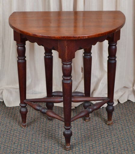 Vintage Round Drop Leaf Table