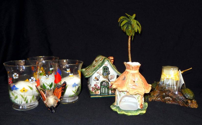 Department 56 Palm Tree & 6 Votive Candles