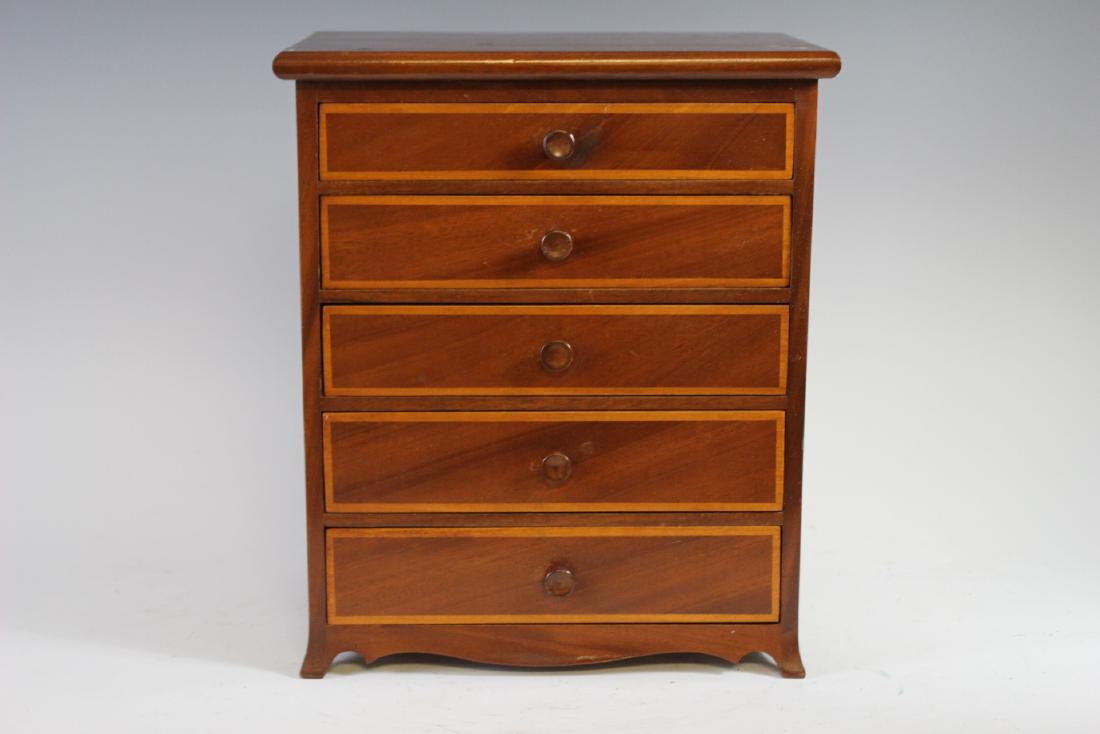 Miniature Cherry Hepplewhite Chest