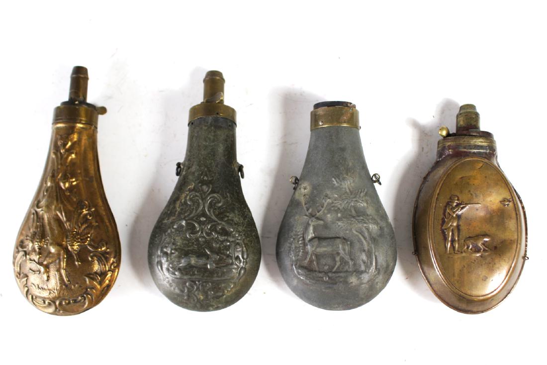 Hunt Scene Powder Flasks