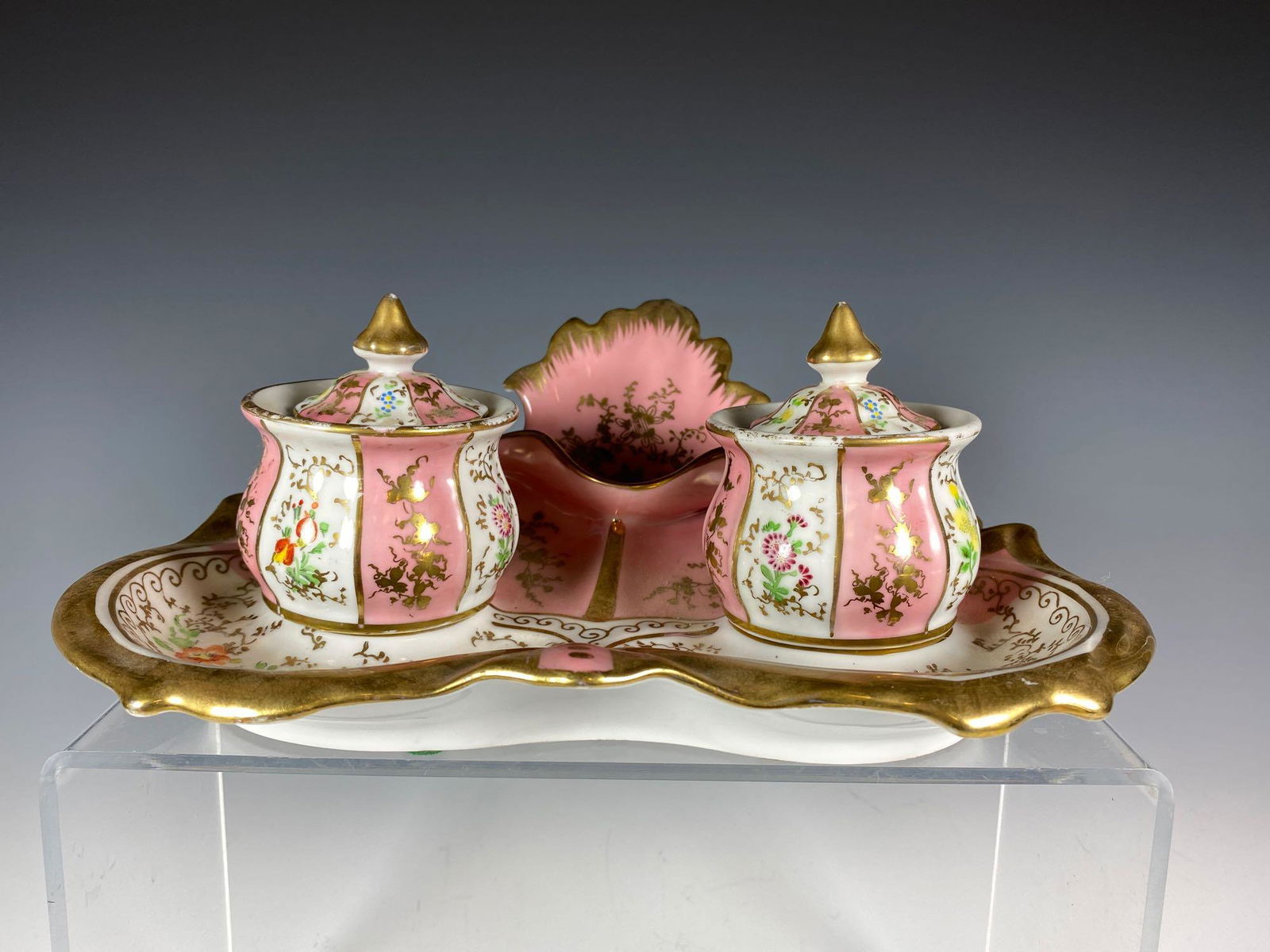 German Porcelain Inkwell