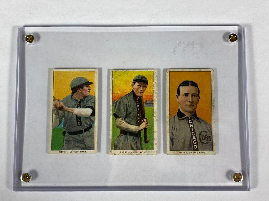 Tinker, Evers, Chance T206 Cards Chicago Cubs