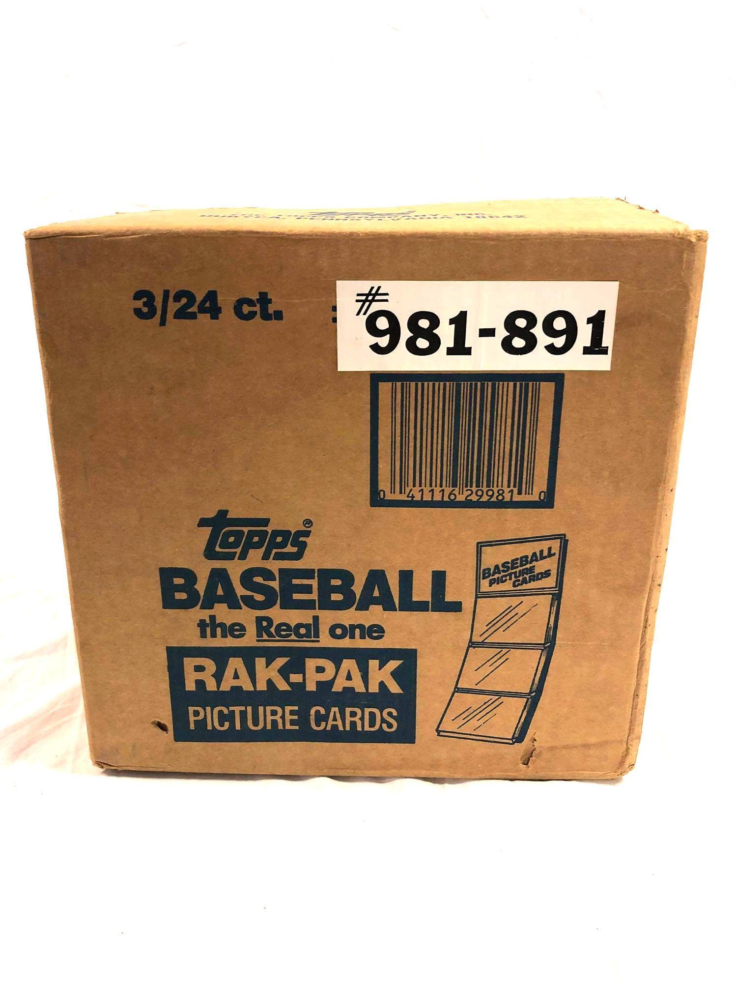 1989 Topps Baseball Card Rack Pack Case