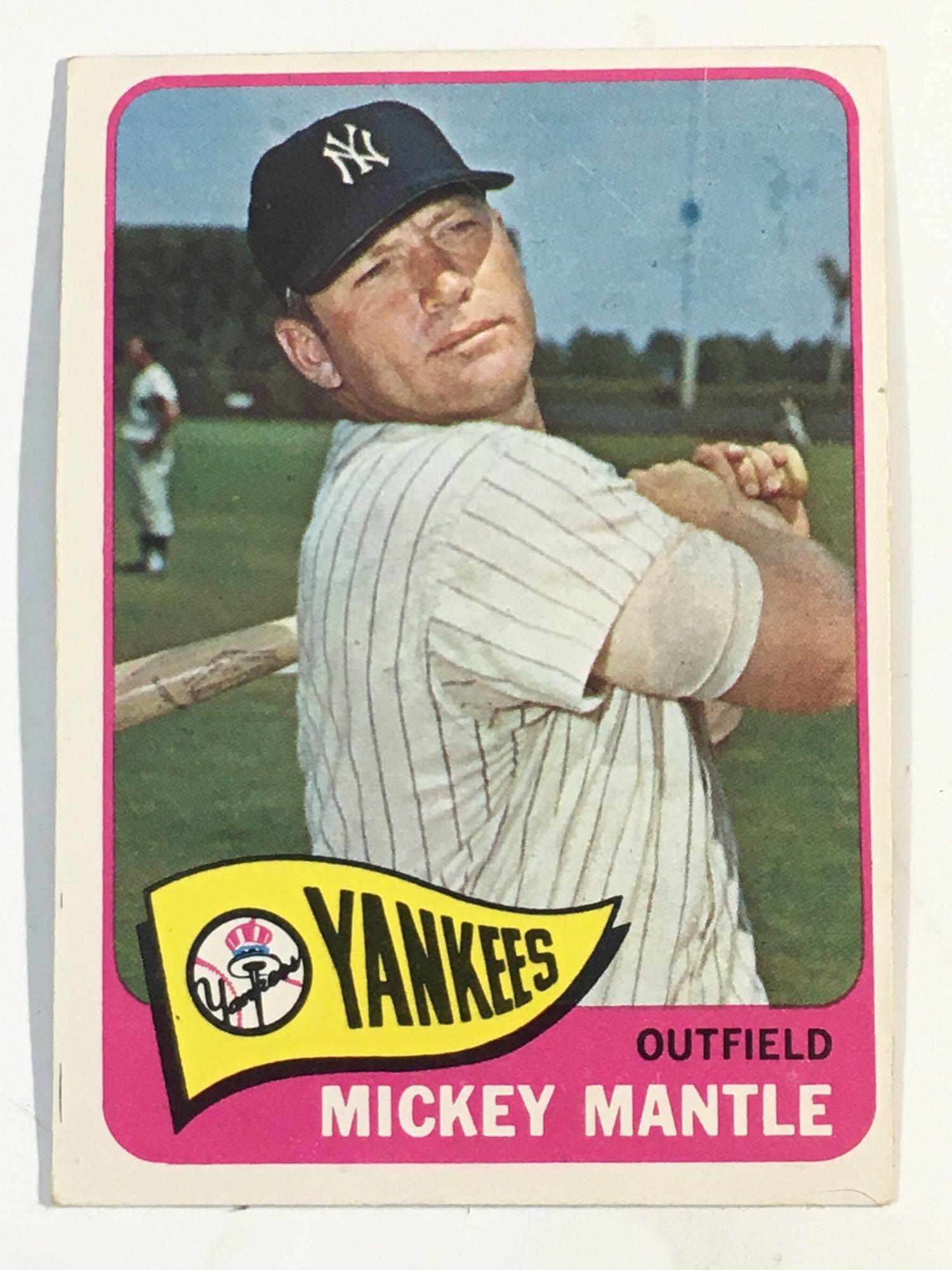 1965 Topps #350 Mickey Mantle New York Yankees