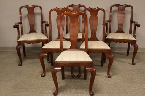 Henkel Harris Black Cherry Table And 6 Chairs