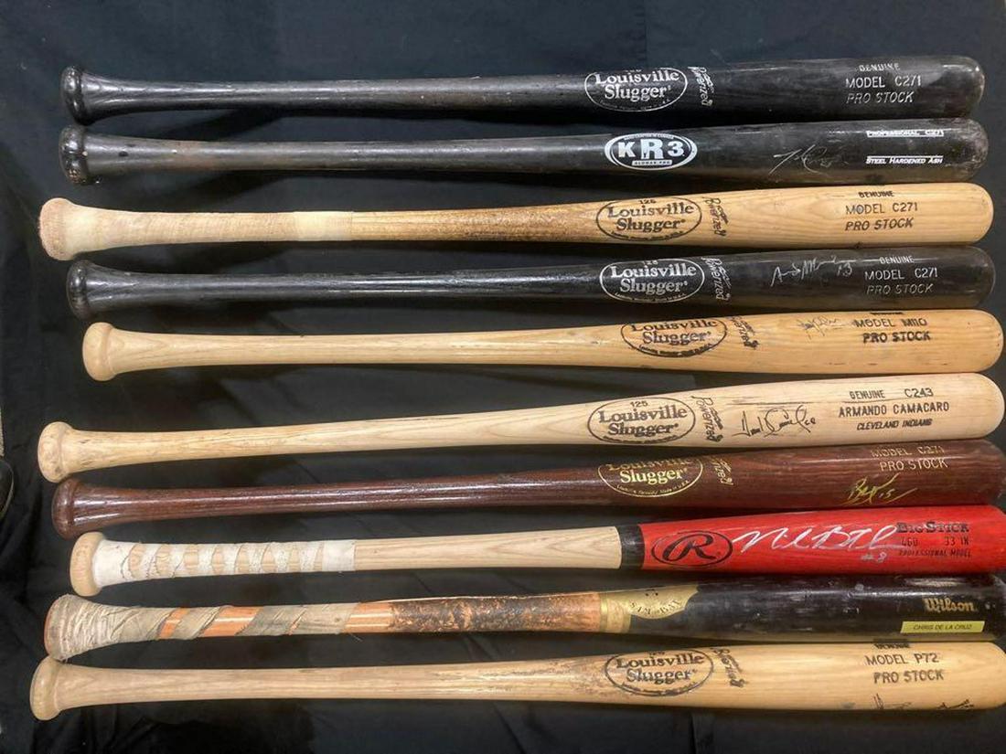 (10) Minor League Game Used Bats