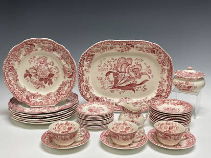 Set Of Copeland Spode "florence" Dinnerware For 12: