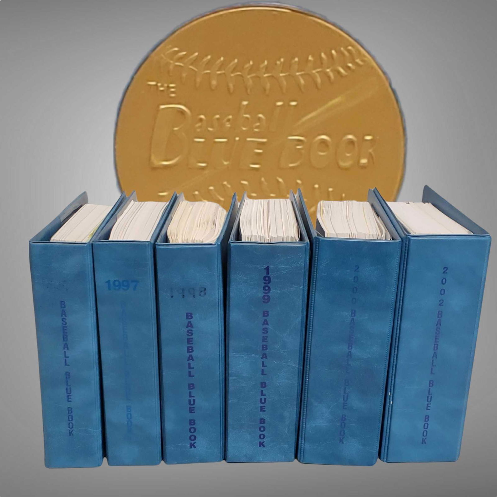 Large Group Of Bob Feller Baseball Blue Book Binders