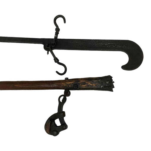 Antique Tobacco Cotton Balance Scale And Tool