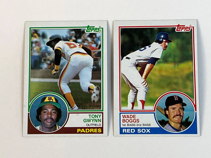 1983 Topps Wade Boggs And Tony Gwynn Rookie Cards