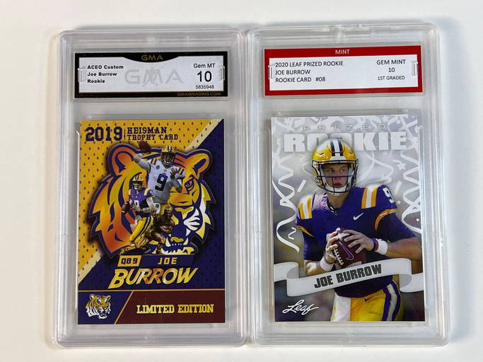 Two Graded Joe Burrow Rookie Cards Lsu